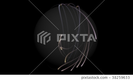 Abstract colorful glowing rays of light enveloping - Stock Illustration ...