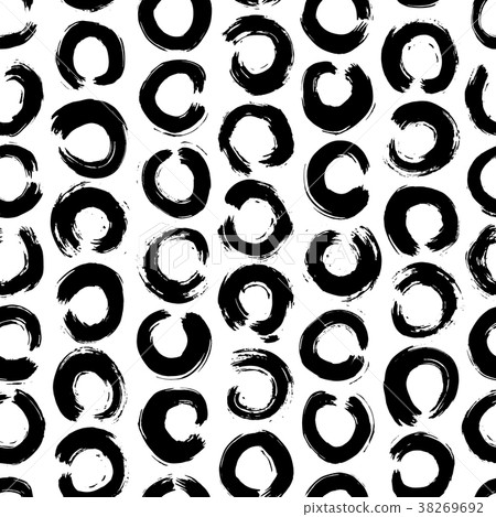 Ink abstract seamless pattern. Background with - Stock Illustration ...