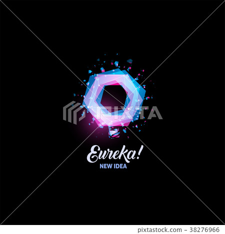 Eureka, new idea logo, light bulb abstract vector - Stock Illustration ...