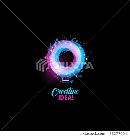 Creative idea logo, light bulb abstract vector - Stock Illustration ...