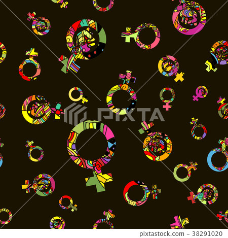 Vector Pattern 60s. Seamless - Stock Illustration [38291020] - PIXTA