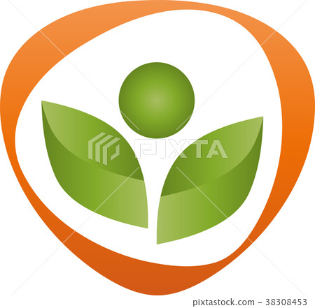 Person, Leaves, Plant, Bio, Wellness, Logo - Stock Illustration ...
