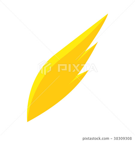 Yellow simple wing icon, isometric 3d style - Stock Illustration ...