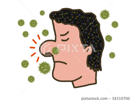 Men who are bothered by stuffy nose - Stock Illustration [38310700] - PIXTA