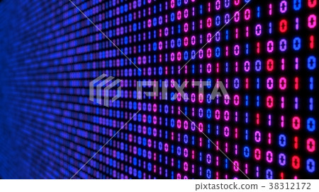 big data concept with binary code. glowing digital - Stock Illustration ...