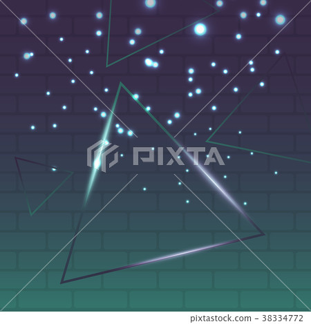 Abstract shining triangle on background - Stock Illustration [38334772 ...