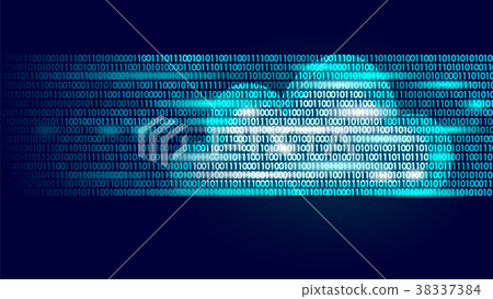Cloud computing online storage binary code numbers - Stock Illustration ...