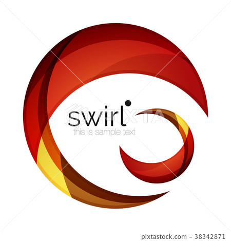 Digital techno swirl circle business icon - Stock Illustration ...