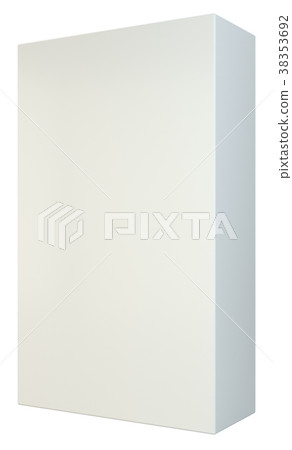 White square box. Cardboard box, container - Stock Illustration ...