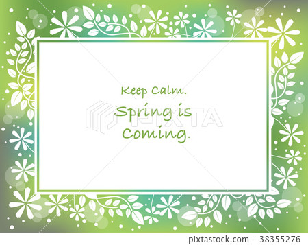 Spring frame rectangle - Stock Illustration [38355276] - PIXTA
