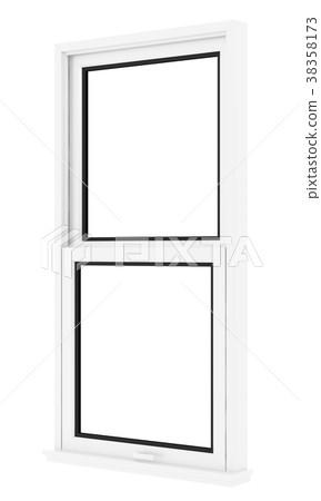 window isolated on white background - Stock Illustration [38358173] - PIXTA