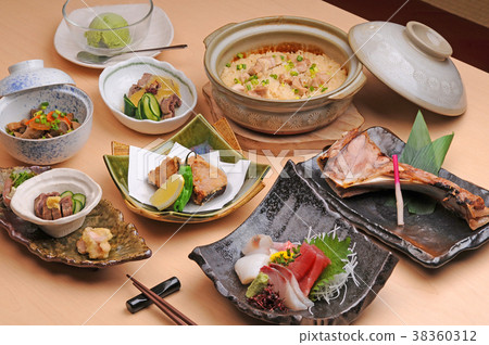 Japanese food set - Stock Photo [38360312] - PIXTA