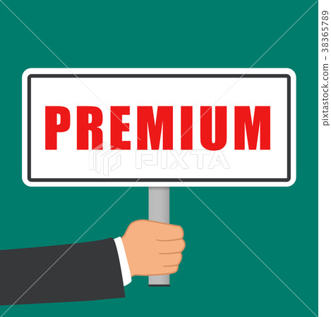 premium word sign flat concept - Stock Illustration [38365789] - PIXTA