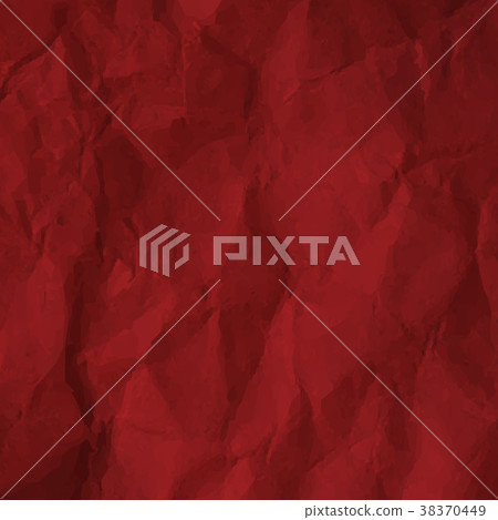 Crumpled Red Paper - Stock Illustration [38370449] - PIXTA