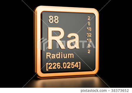 Radium Ra chemical element. 3D rendering - Stock Illustration [38373652 ...