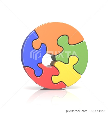 Puzzle jigsaw number ZERO 0 3D - Stock Illustration [38374455] - PIXTA