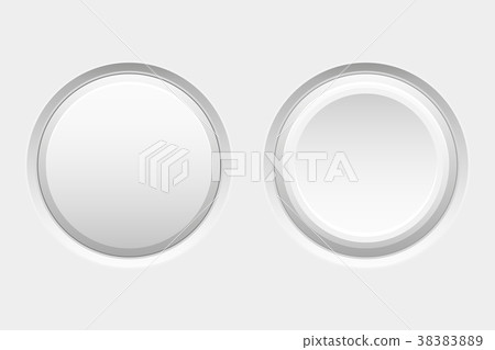 Round blank buttons - Stock Illustration [38383889] - PIXTA