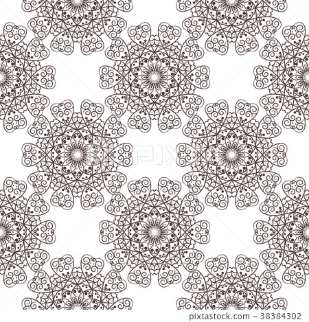 Floral filigree background. Seamless pattern - Stock Illustration ...