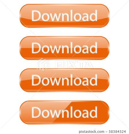 Oval orange buttons. Download icons - Stock Illustration [38384324] - PIXTA