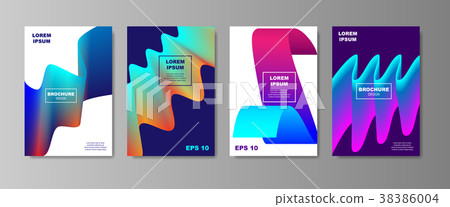 Minimal Liquid cover designs set. Future Poster - Stock Illustration ...