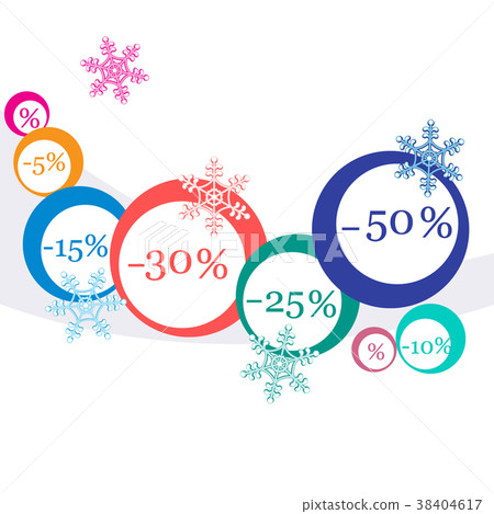 Vector illustration of various discounts for - Stock Illustration ...