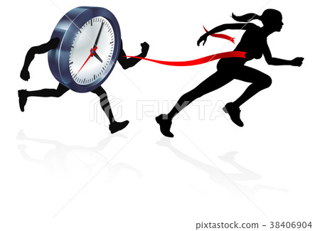 Beating the Clock - Stock Illustration [38406904] - PIXTA