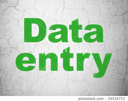 Information concept: Data Entry on wall background - Stock Illustration ...