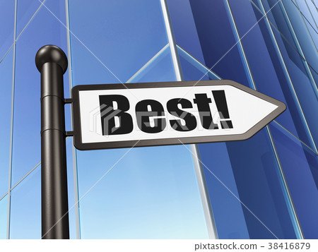 Business concept: sign Best! on Building - Stock Illustration [38416879 ...