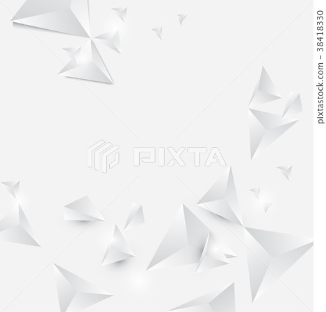 Abstract of triangles black and white background. - Stock Illustration ...