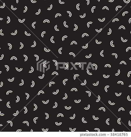 Seamless vector pattern. Randomly scattered - Stock Illustration ...