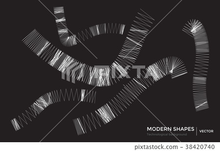 Abstract shapes geometric background science - Stock Illustration ...