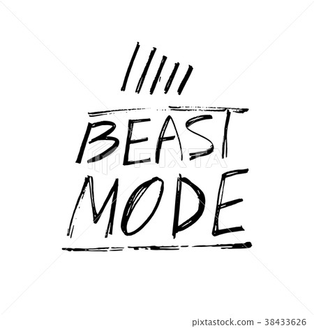 beast mode lettering - Stock Illustration [38433626] - PIXTA
