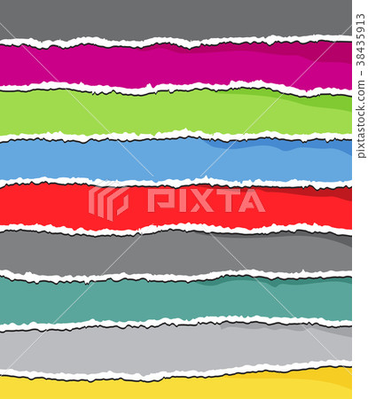 torn edge, ripped paper vector symbol icon design. - Stock Illustration ...