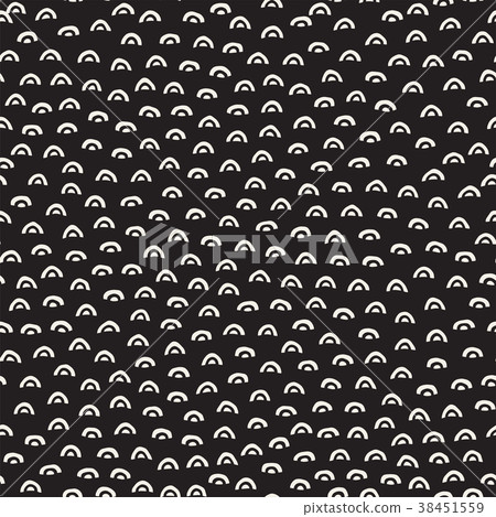 Seamless vector pattern. Randomly scattered - Stock Illustration ...