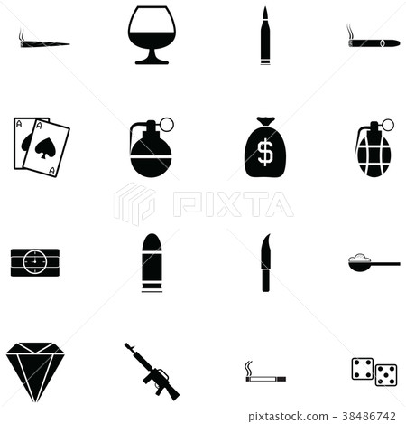 gangster icon set - Stock Illustration [38486742] - PIXTA