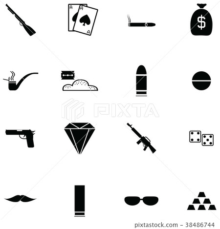 gangster icon set - Stock Illustration [38486744] - PIXTA