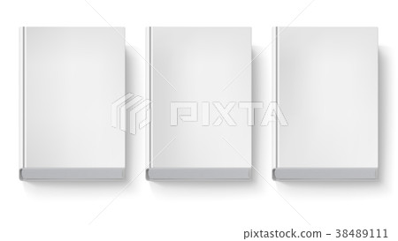 Book cover isolated on white background. Three - Stock Illustration ...