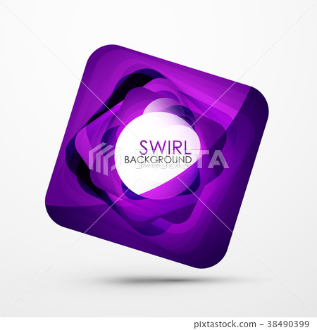 Square swirl abstract banner - Stock Illustration [38490399] - PIXTA