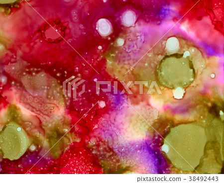 Colorful background hand drawn with bright inks - Stock Illustration ...