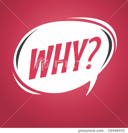 Why cartoon speech bubble - Stock Illustration [38496935] - PIXTA