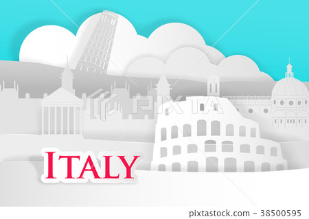 cartoon italy city - Stock Illustration [38500595] - PIXTA