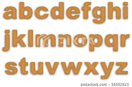 Leather work alphabet (lowercase) - Stock Illustration [38502823] - PIXTA
