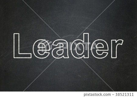 Finance concept: Leader on chalkboard background - Stock Illustration ...