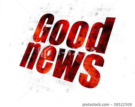 News concept: Good News on Digital background - Stock Illustration ...