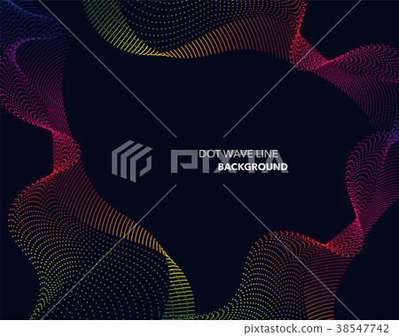 Elegant abstract spectrum rainbow gradient line - Stock Illustration ...