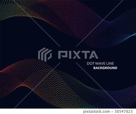 Elegant abstract spectrum rainbow gradient line - Stock Illustration ...