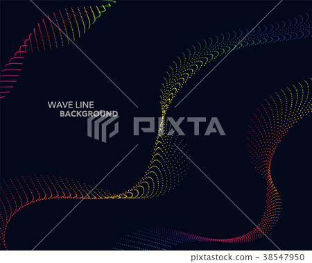 Elegant abstract spectrum rainbow gradient line - Stock Illustration ...
