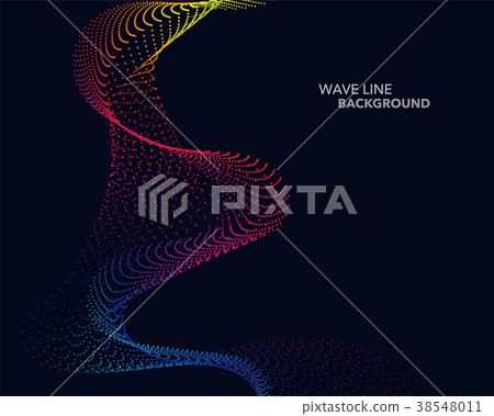 Elegant abstract spectrum rainbow gradient line - Stock Illustration ...