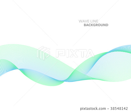 Elegant abstract vector web gradient wave line - Stock Illustration ...