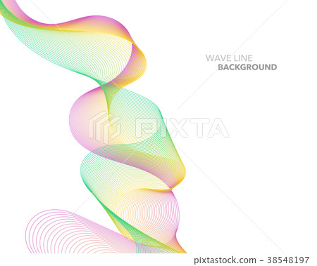 Elegant abstract vector web gradient wave line - Stock Illustration ...